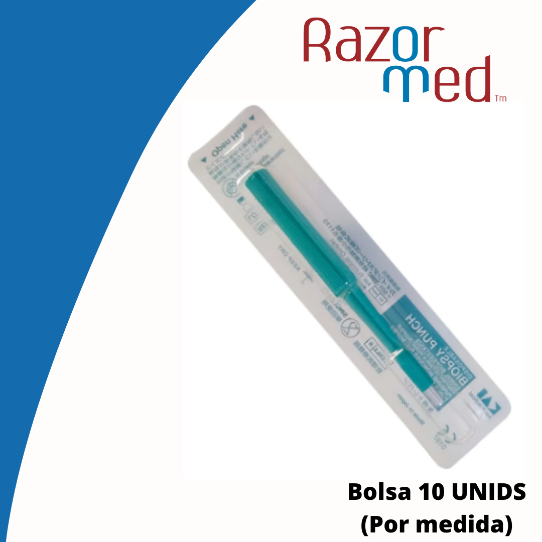 Biopsia de piel con Punch de acero inoxidable